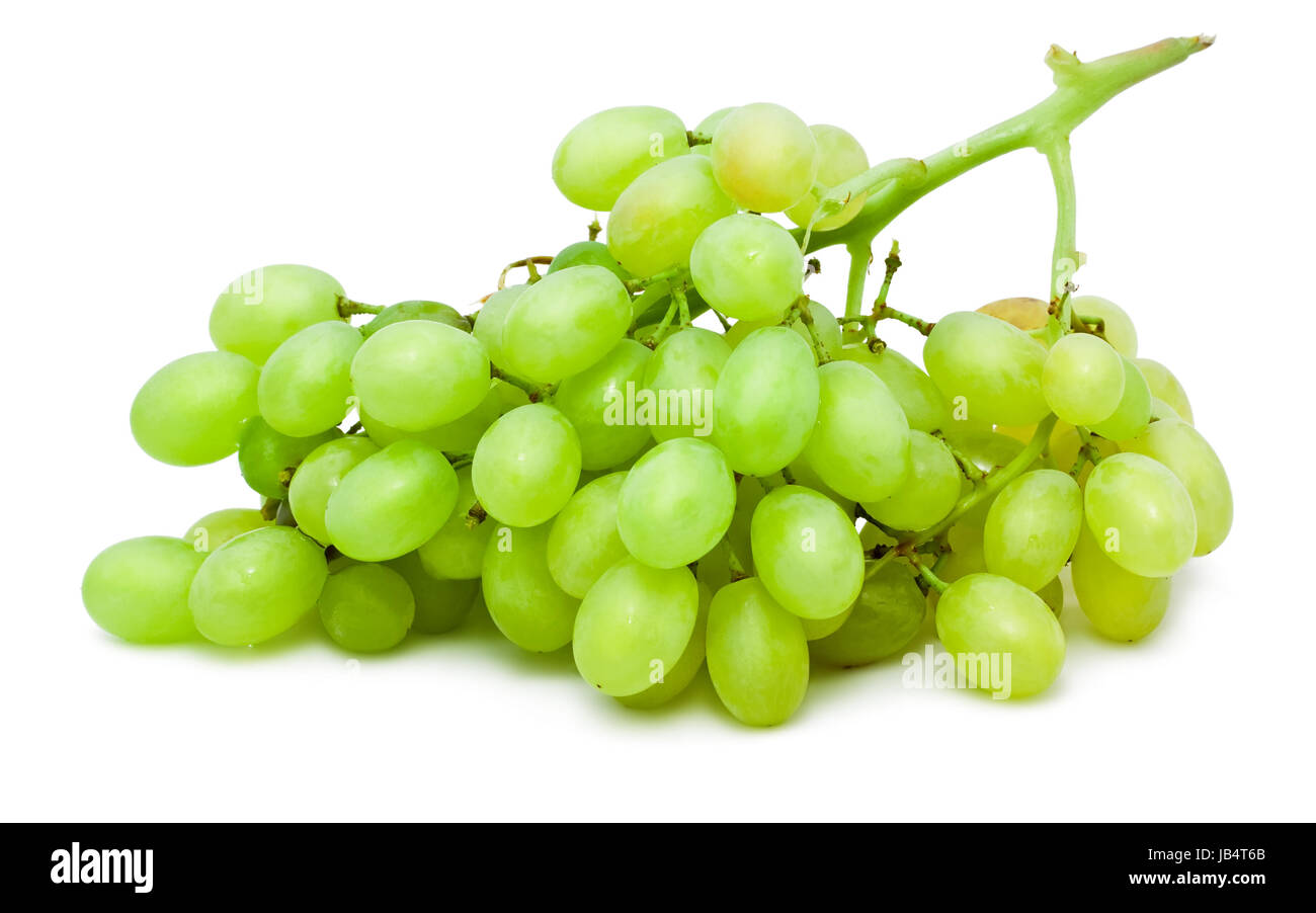 Branch of grapes isolated on white background Stock Photo - Alamy