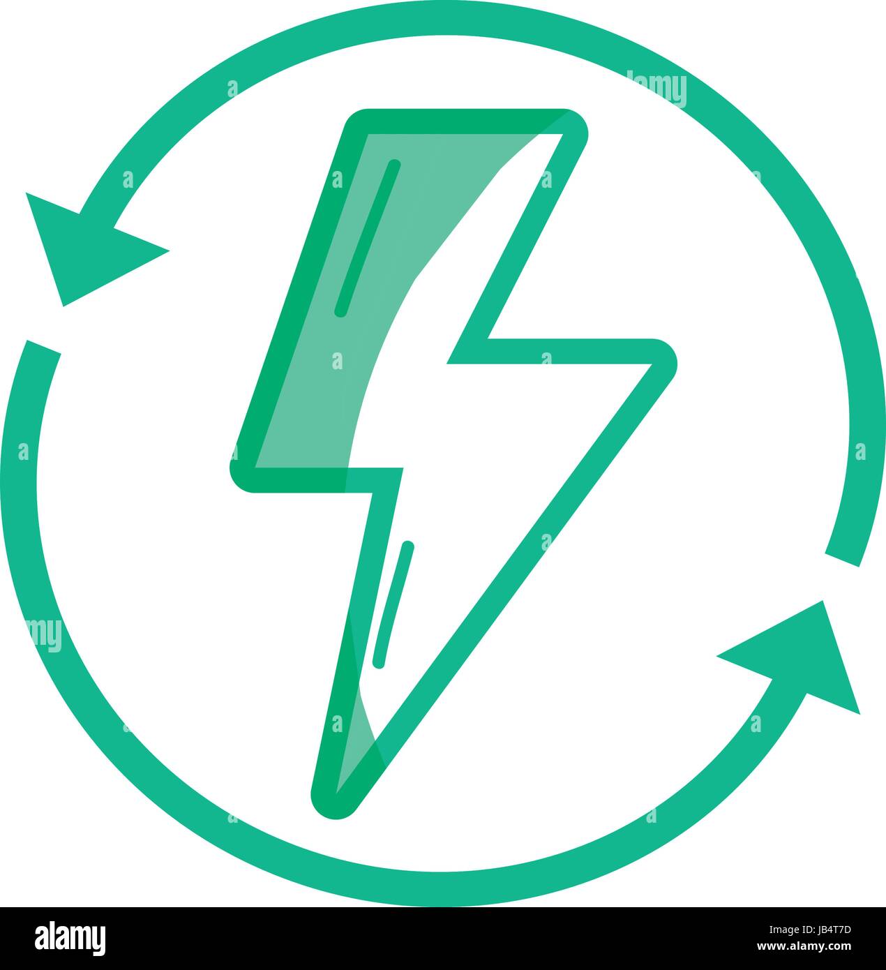 silhouette energy hazard symbol with arrows around Stock Vector Image ...