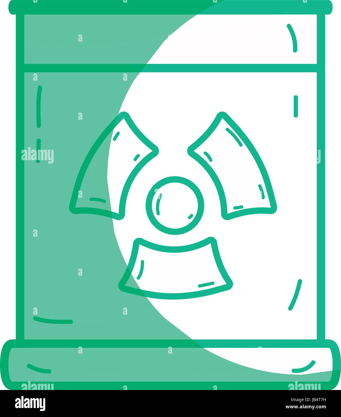 silhouette poster with radiation symbol of danger Stock Vector Image ...