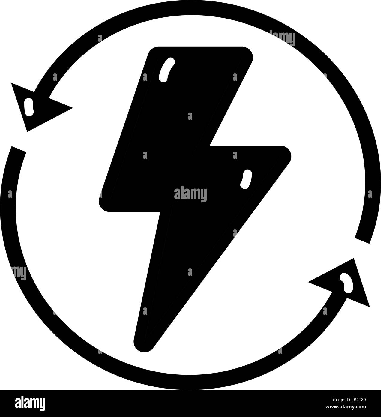 contour energy hazard symbol with arrows around Stock Vector Image ...