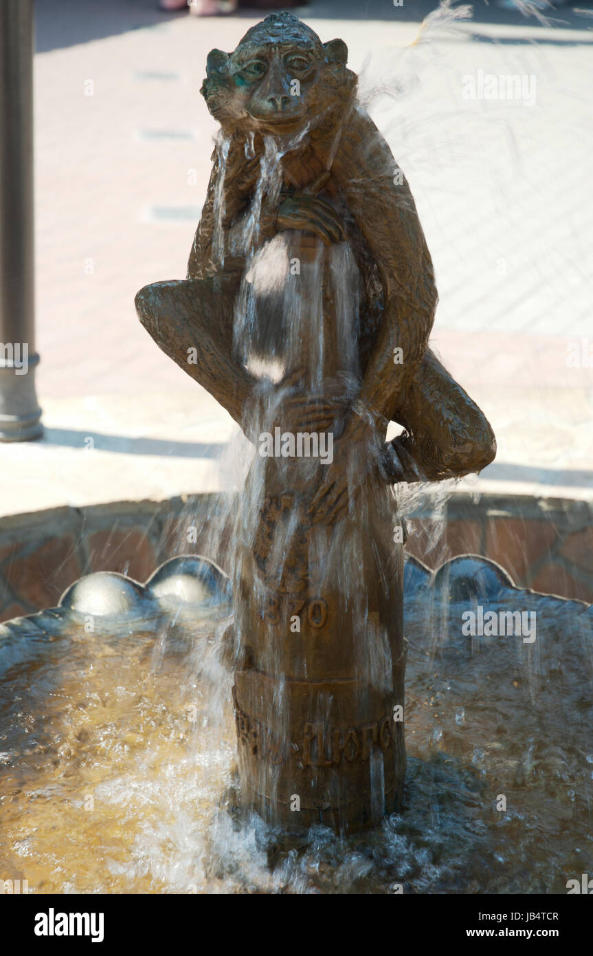 Monkey and water fountain hi-res stock photography and images - Alamy