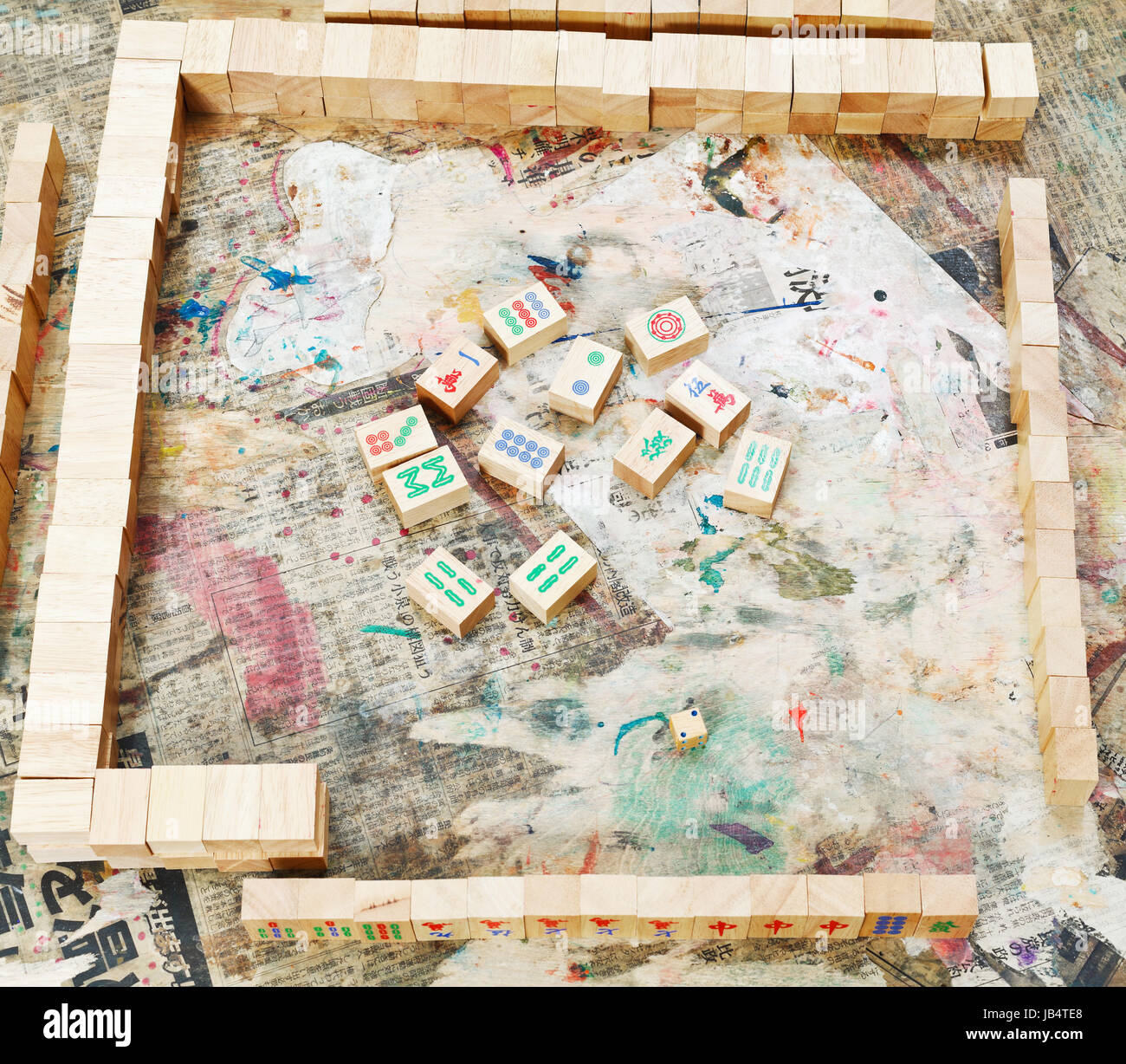 Mahjong tiles wall hi-res stock photography and images - Alamy