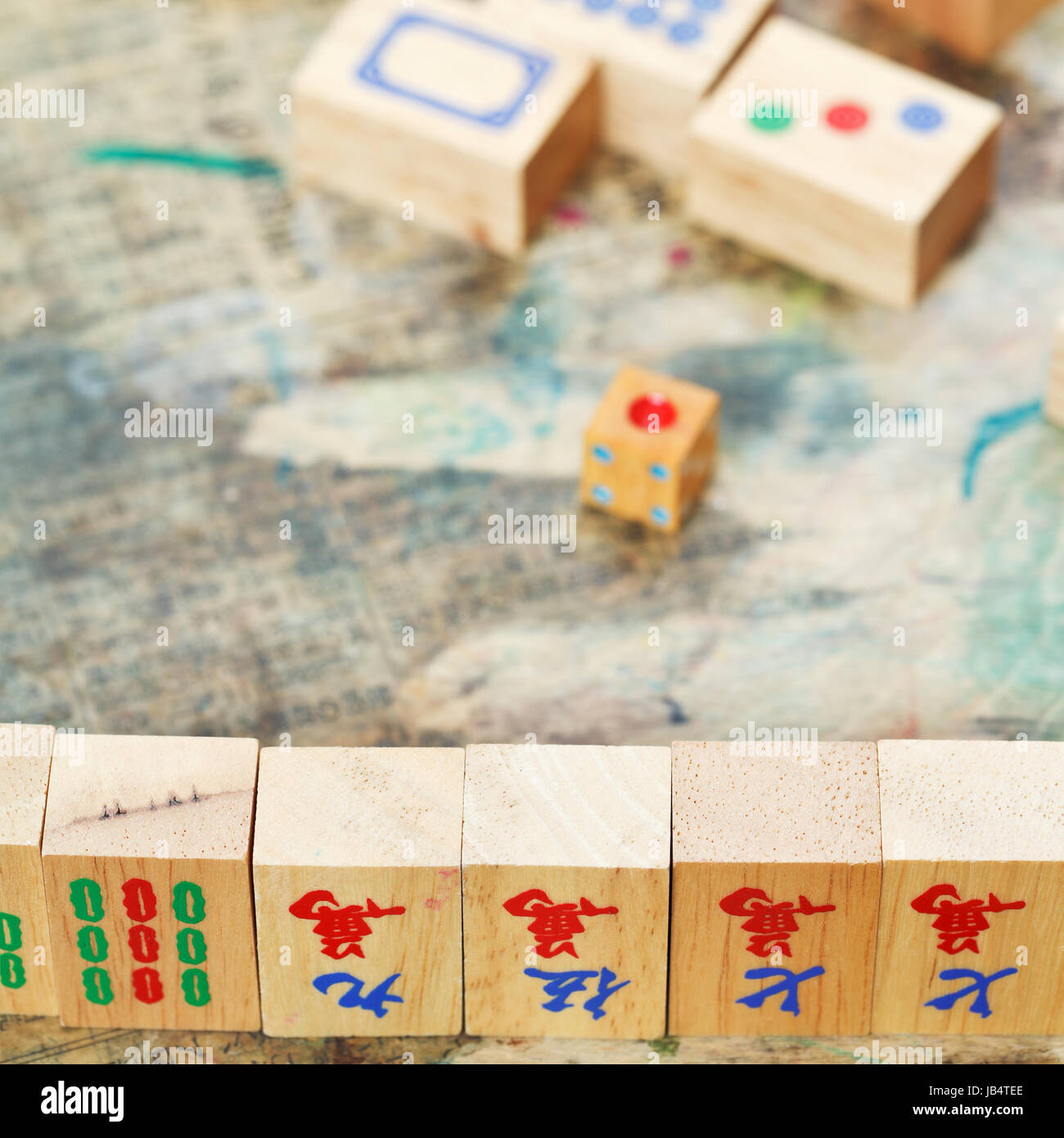 Mahjong tiles wall hi-res stock photography and images - Alamy
