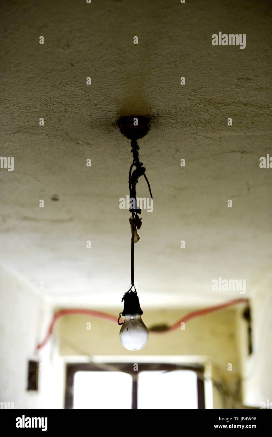 image of old dirty light bulb in an abandoned house Stock Photo - Alamy