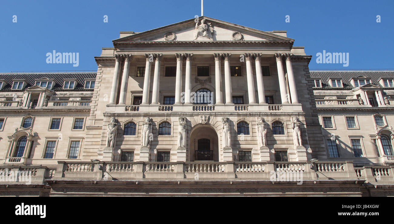 The historical building of the Bank of England, London, UK Stock Photo ...