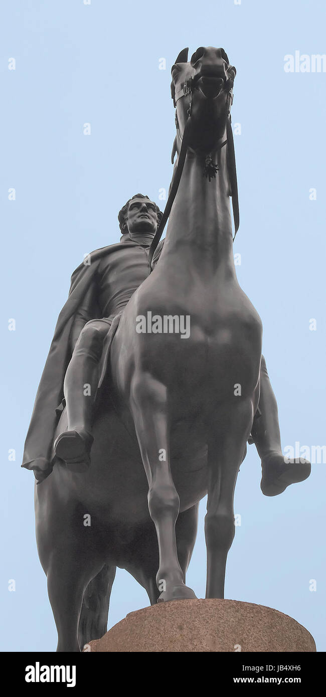 Duke of Wellington statue, London England UK Stock Photo - Alamy