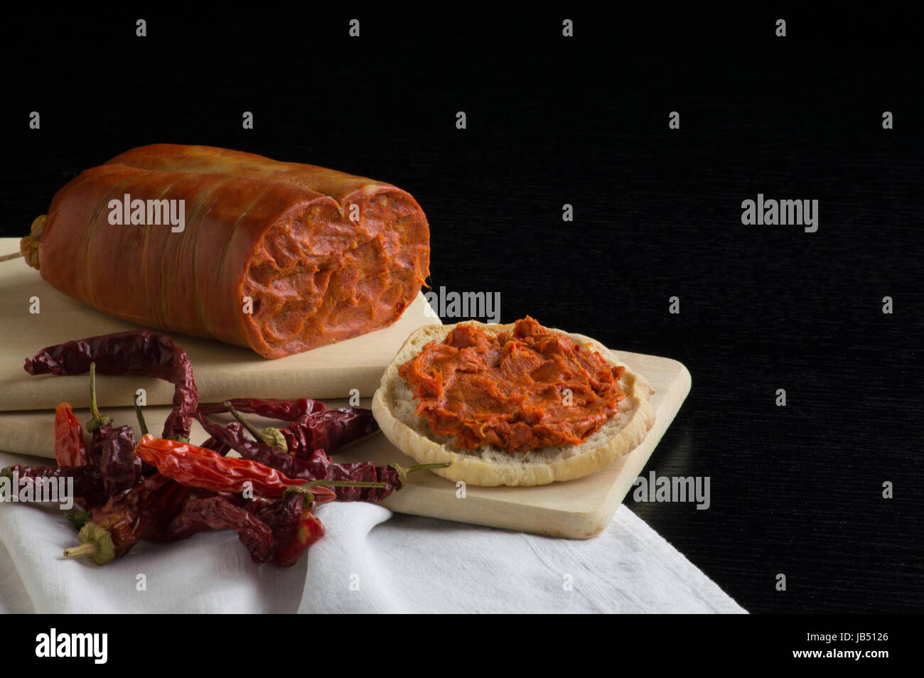 nduja, Italian salami typical of Calabria Stock Photo - Alamy