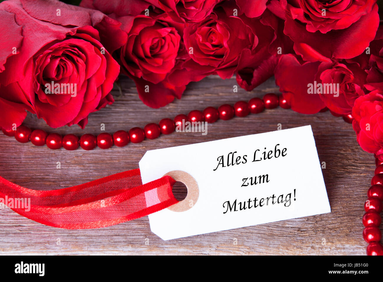 A Mothers Day Background with the German Words Alles Liebe zum ...