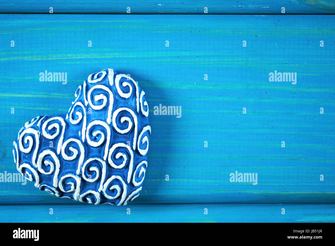 heart in blue Stock Photo - Alamy