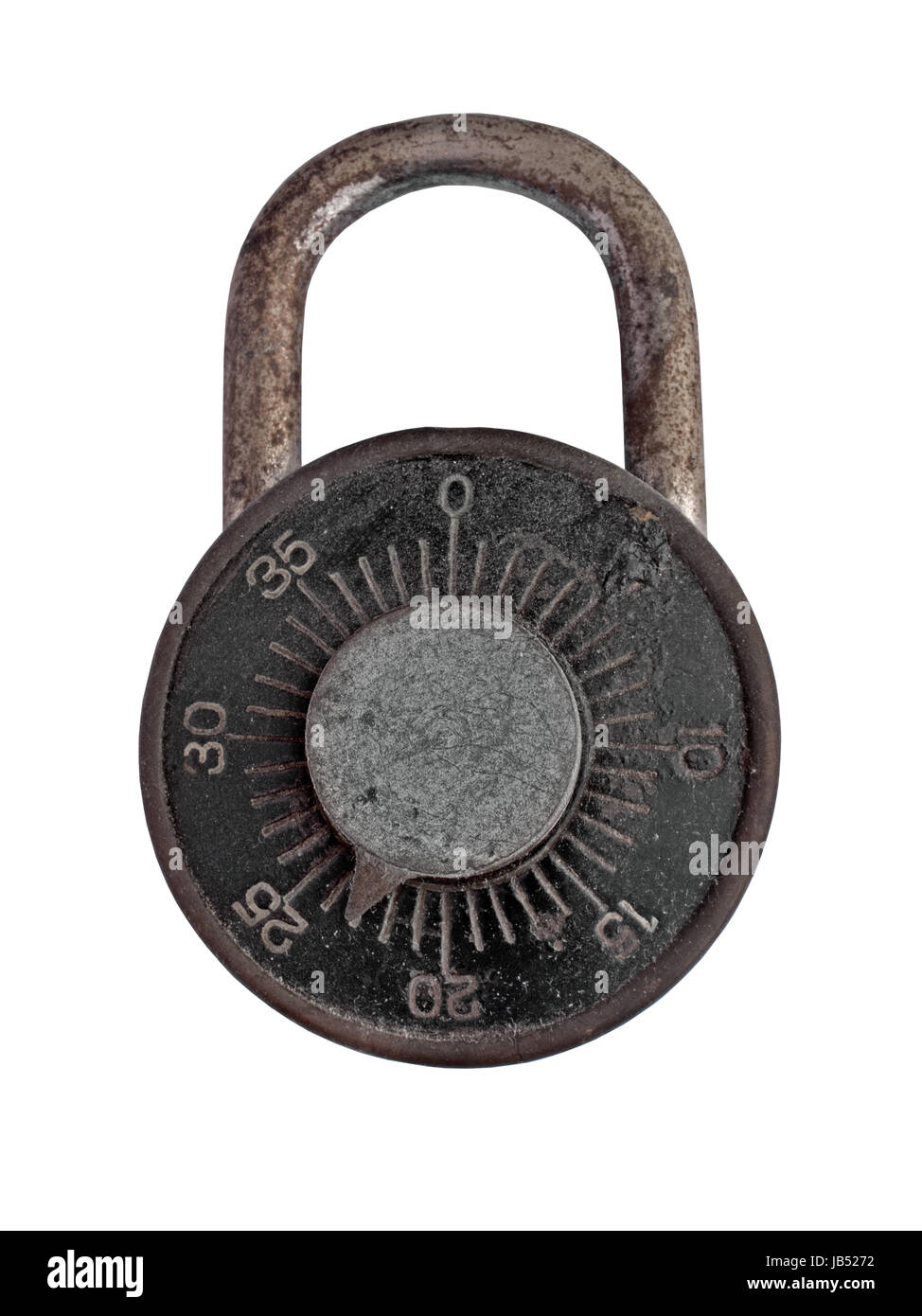 vintage dial lock over white, clipping path Stock Photo - Alamy