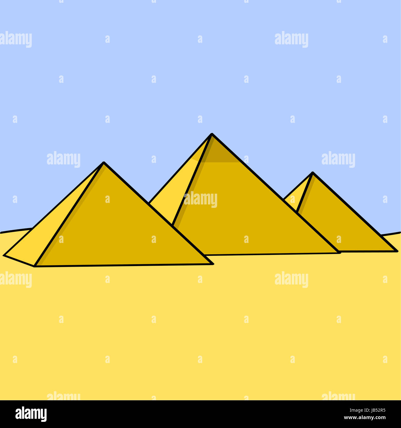 Egyptian Pyramid Cartoon