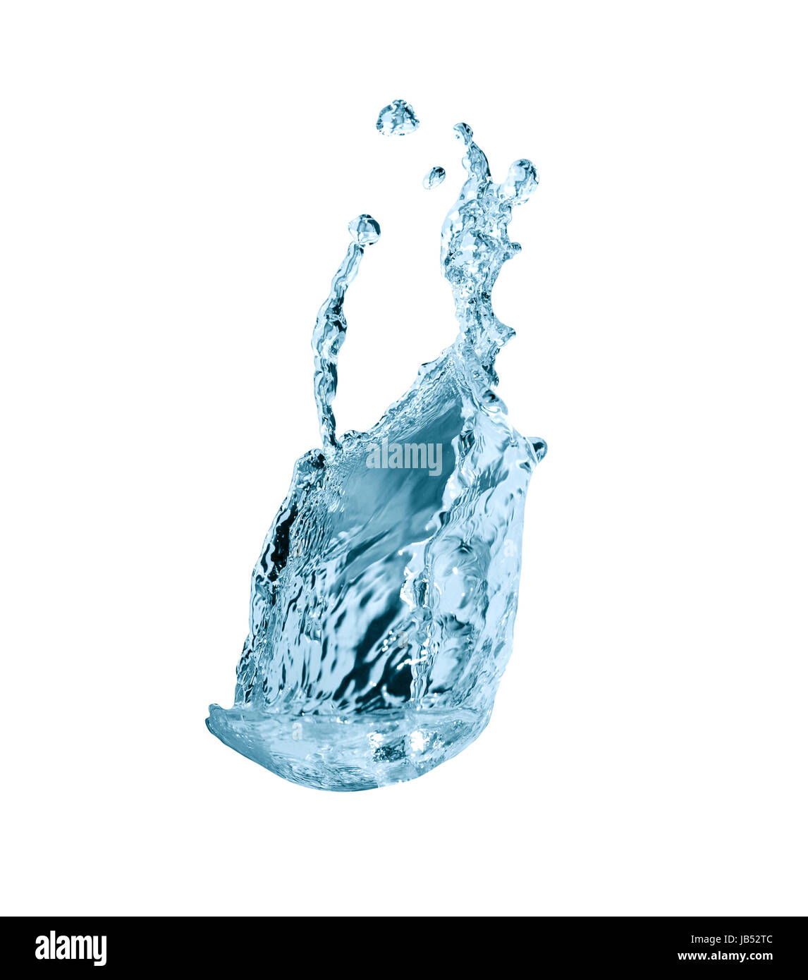 Nice abstract blue water splash on white background Stock Photo - Alamy