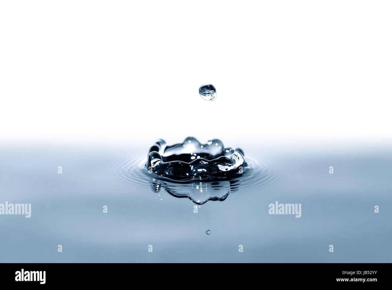 Nice abstract blue water splash on white background Stock Photo - Alamy