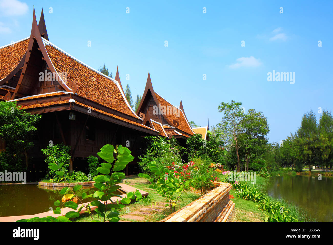 Thailand traditional house Stock Photo - Alamy