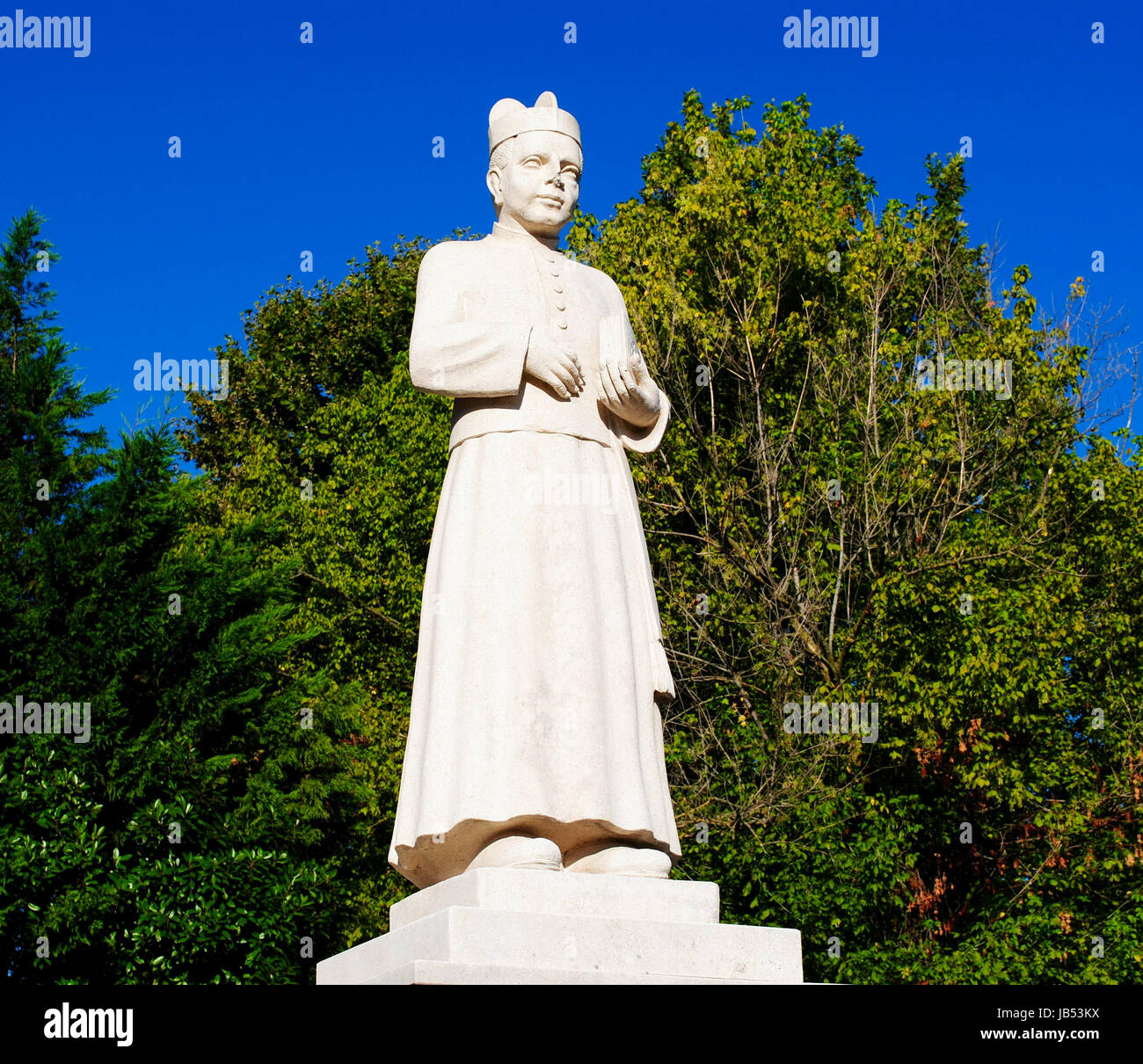 ious statue that depicts a blissful half of pilgrimage Stock Photo - Alamy