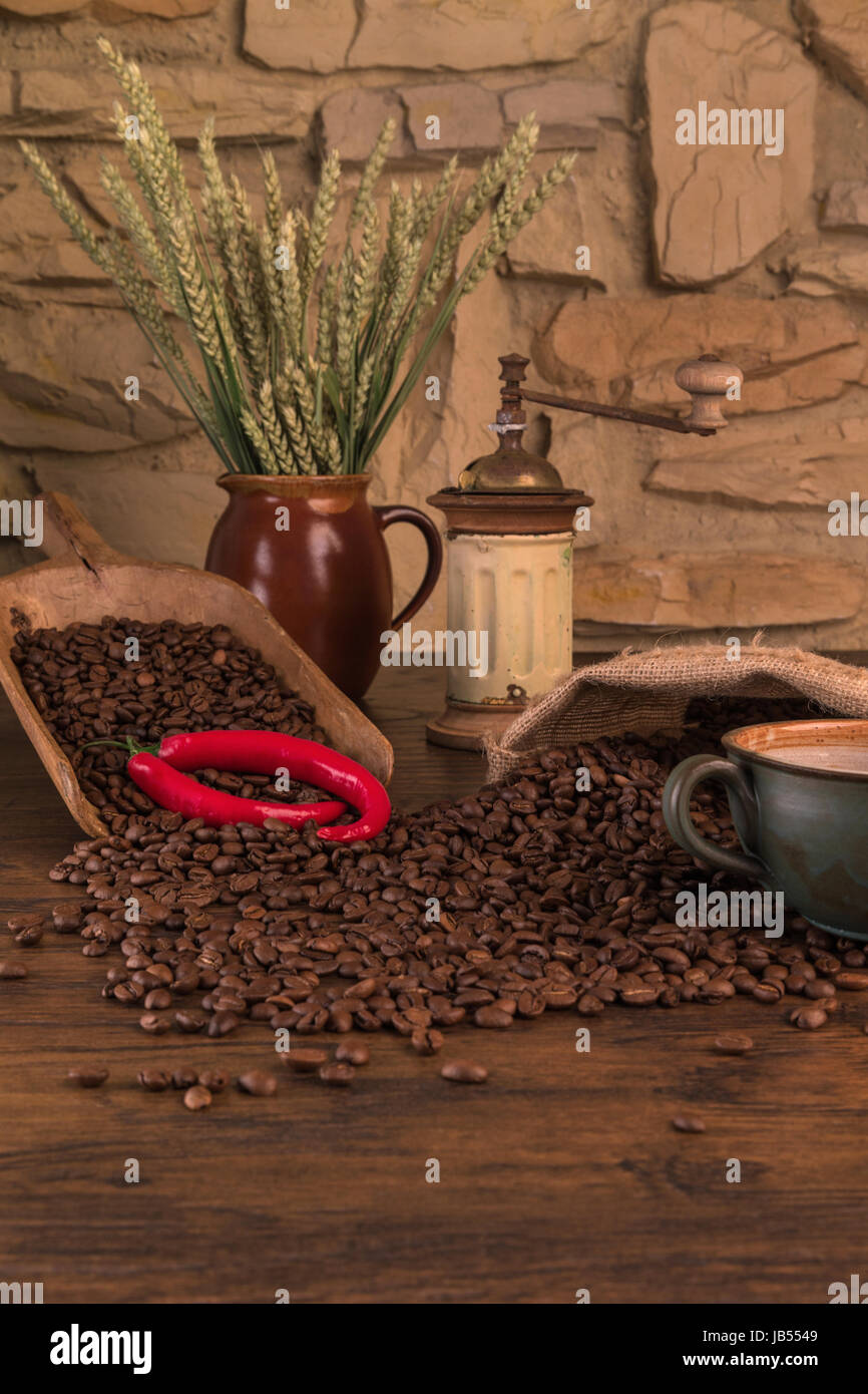 coffee still life Stock Photo - Alamy