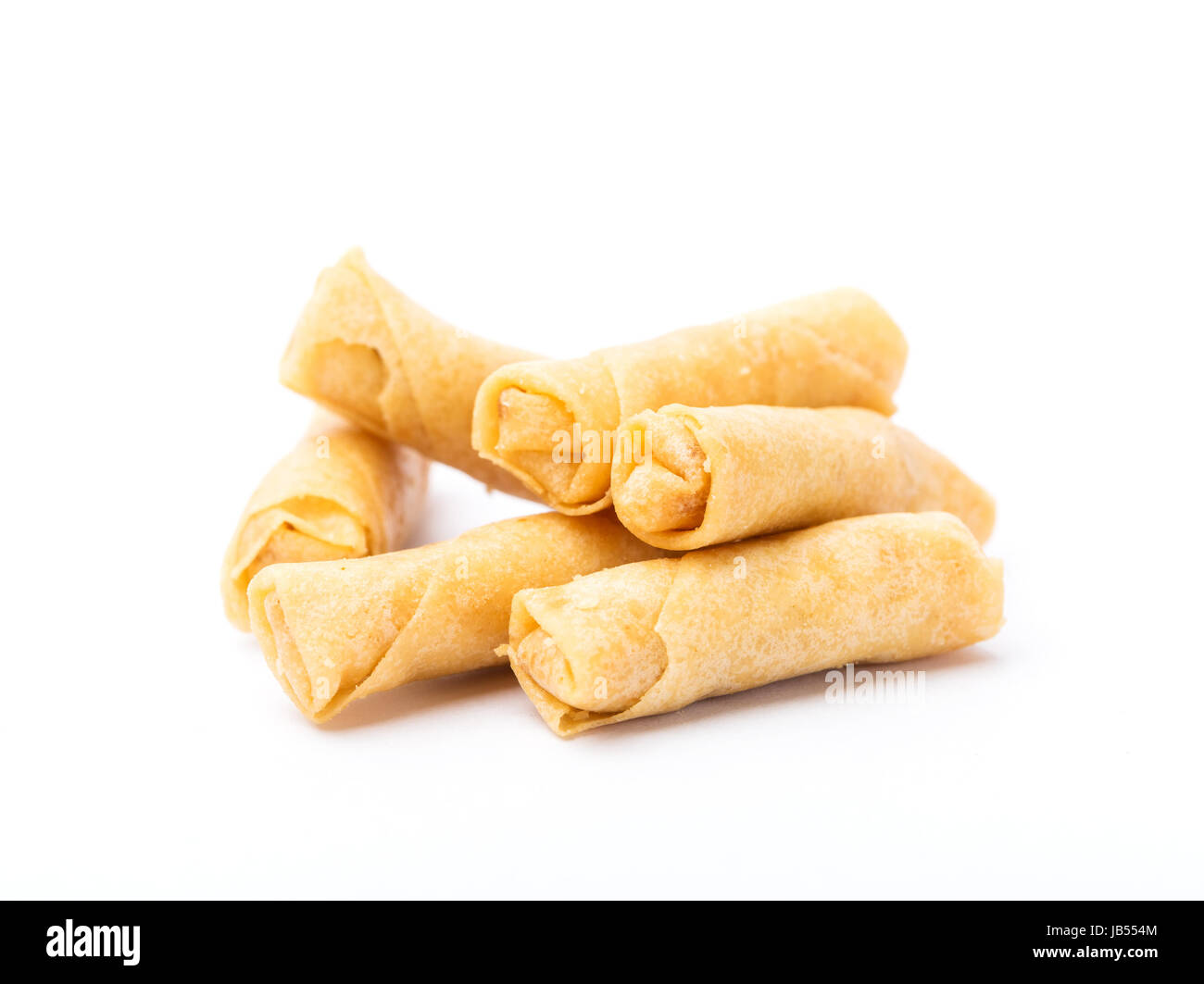 Small spring roll isolated Stock Photo - Alamy