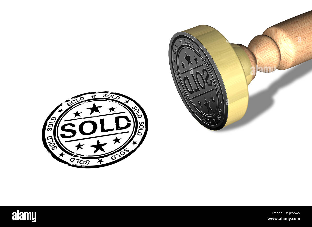 Sold stamp hi-res stock photography and images - Alamy