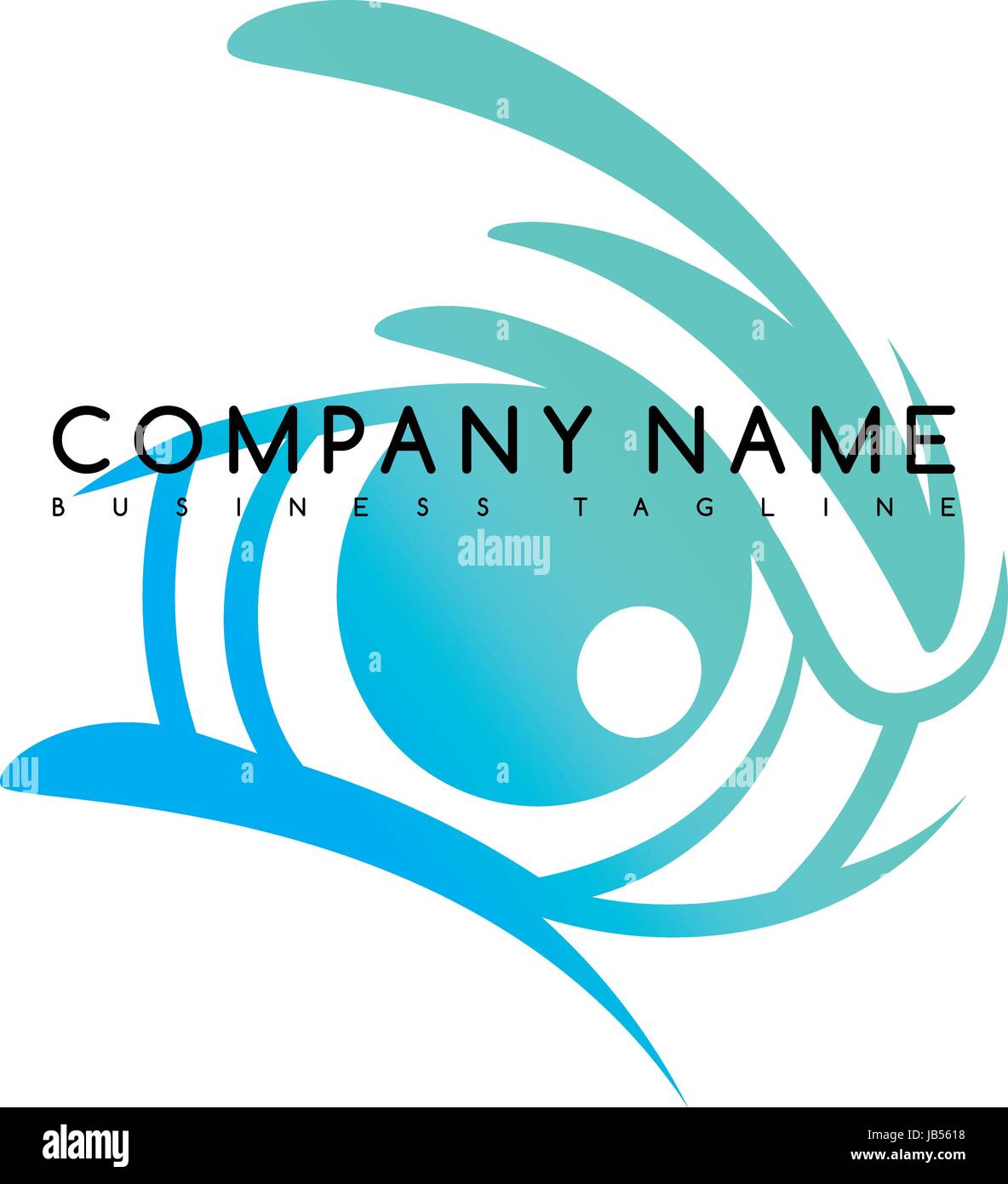 eye look see logo logotype template vector art illustration Stock ...