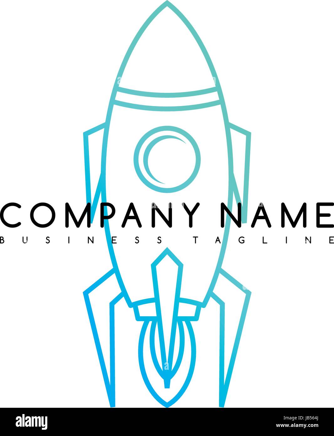 space rocket shuttle brand logo template logotype vector art Stock ...