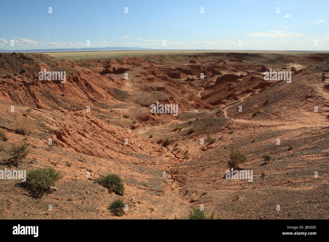 bayanzag the flaming rocks of the gobi desert Stock Photo - Alamy