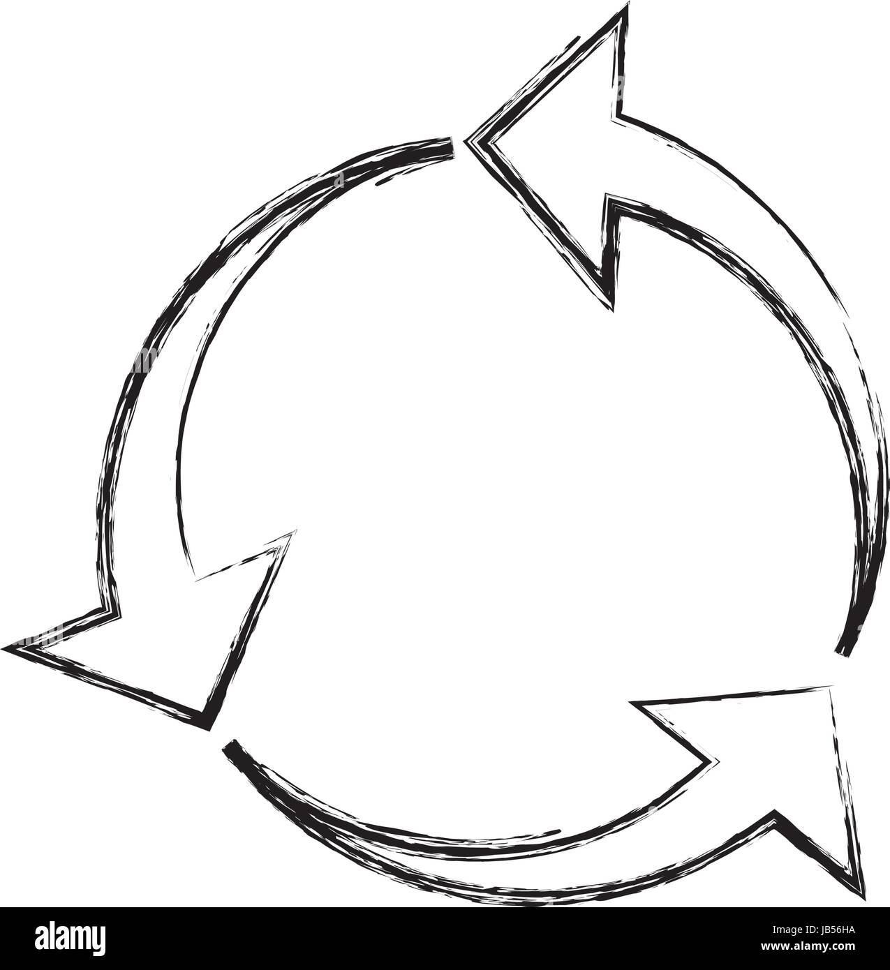 arrows in circle shape Stock Vector Image & Art - Alamy