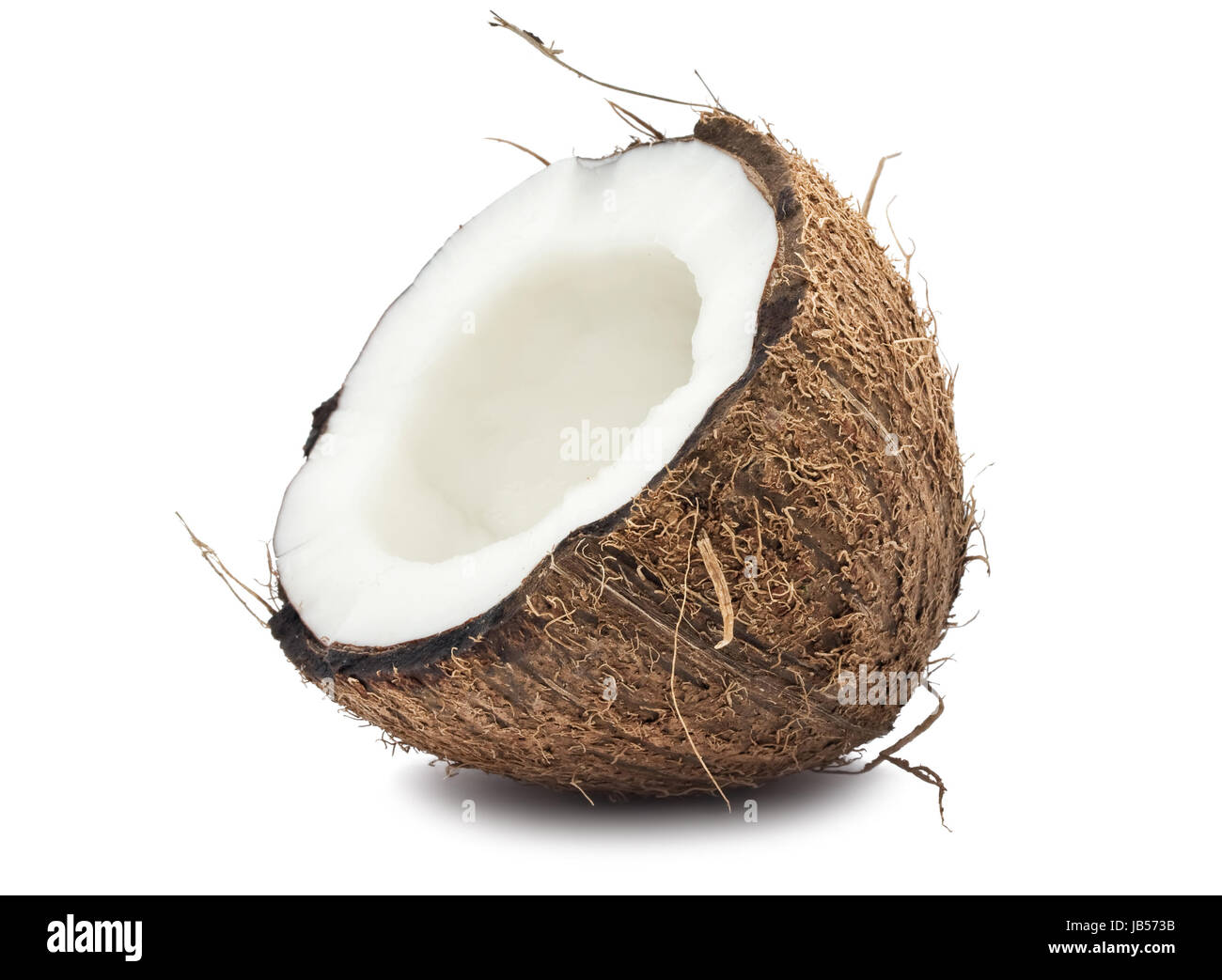 Perfect fresh coconut isolated on white background Stock Photo - Alamy
