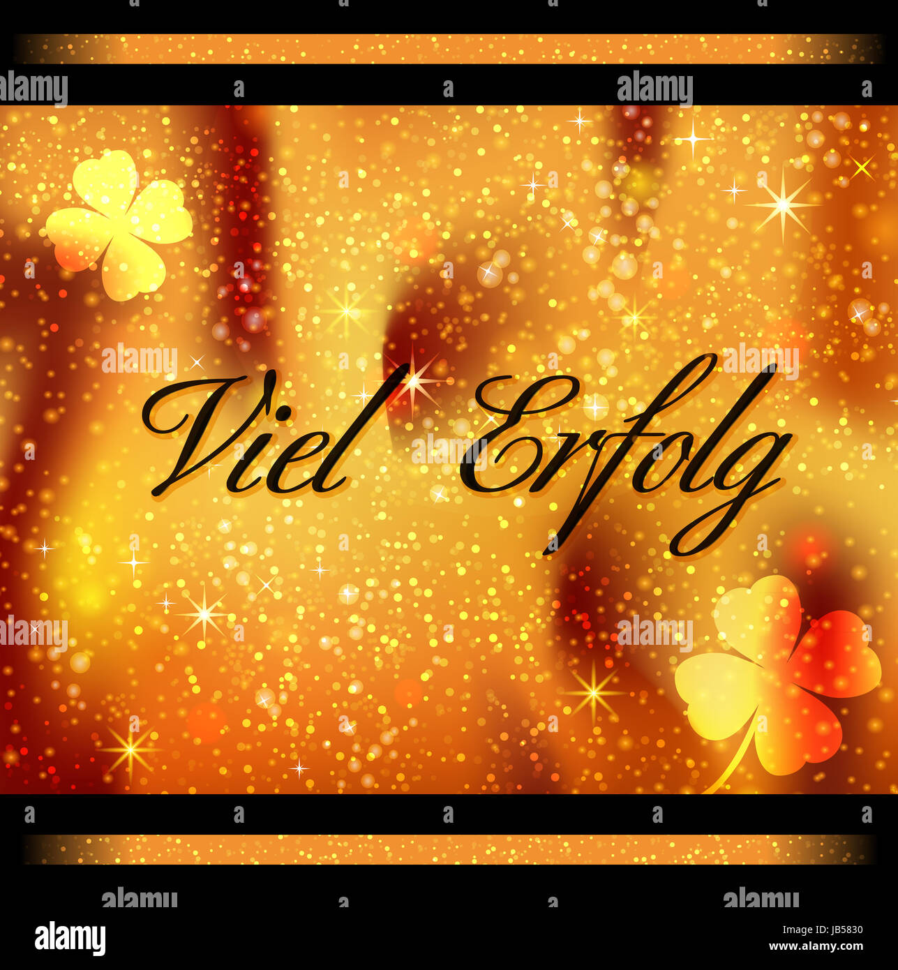 Glückwunschkarte "Viel Erfolg Stock Photo - Alamy