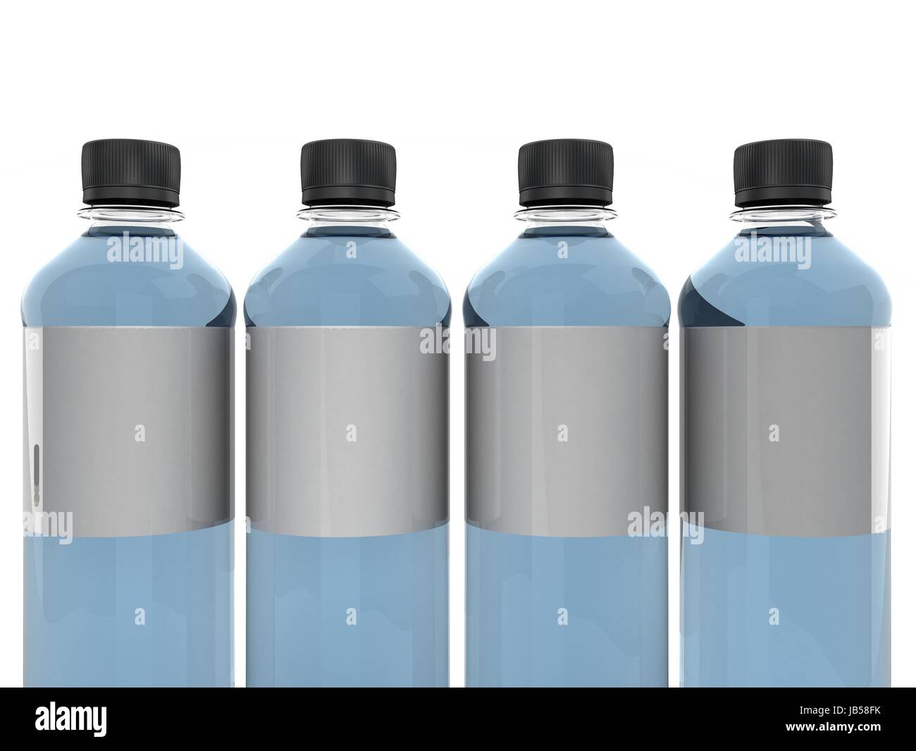 Bottles of water isolated on white background Stock Photo - Alamy