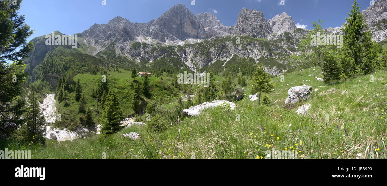 alm in an idyllic location Stock Photo - Alamy