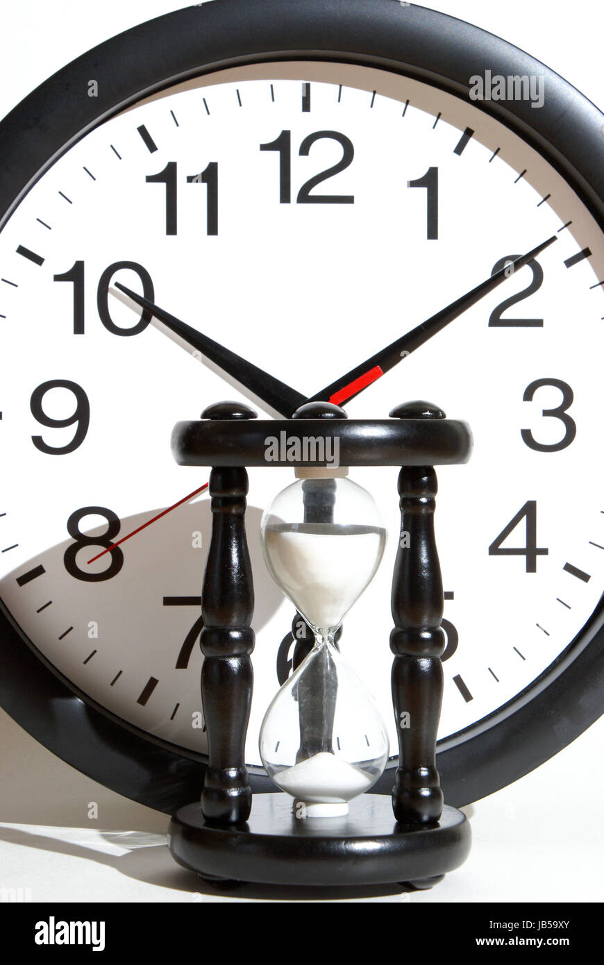 Varing measurments of time from classic ways to more modern Stock Photo ...