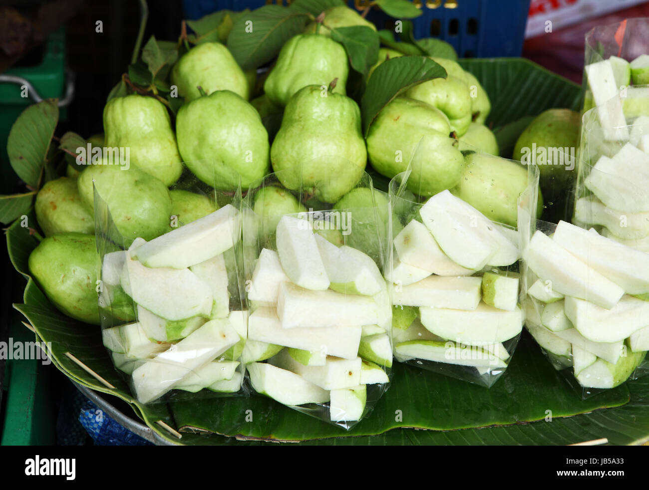 Guava fruit in food market Stock Photo - Alamy