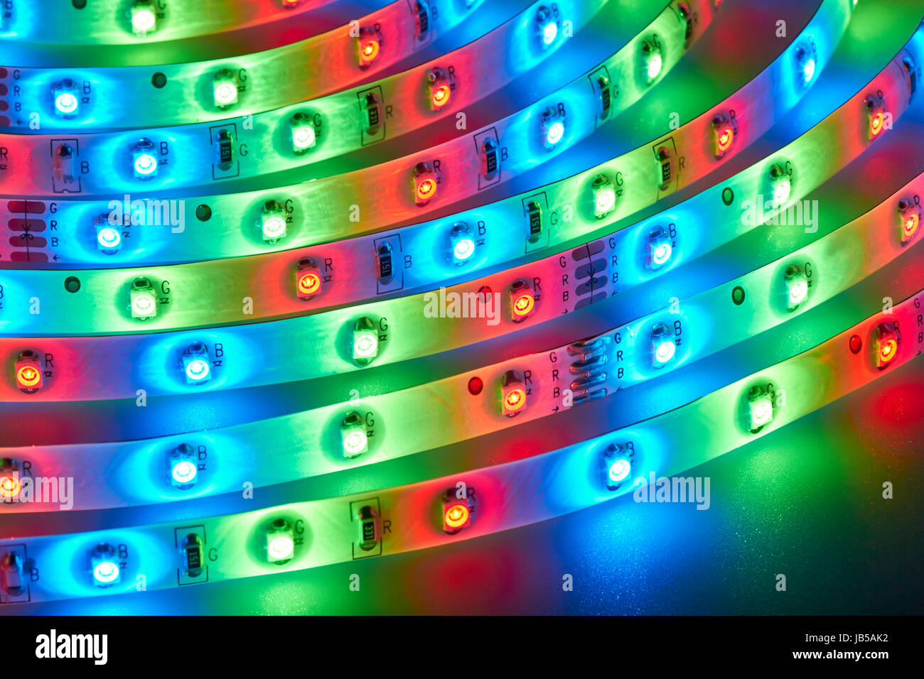 chain of lights light-emitting diode Stock Photo - Alamy