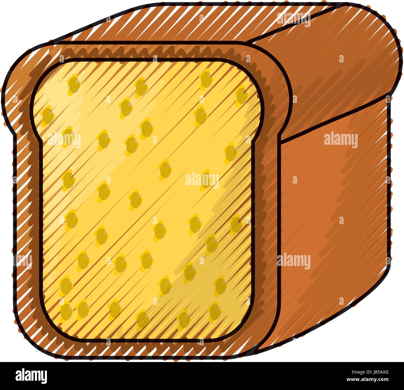 toasted bread loaf Stock Vector Image & Art - Alamy