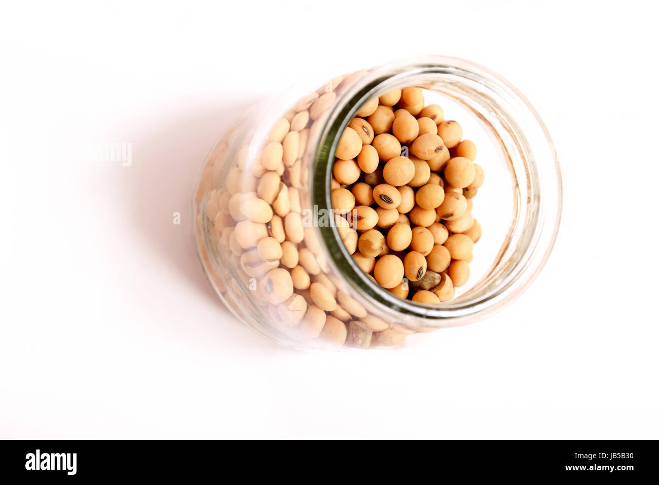 Lots of soybean in a glass pot Stock Photo - Alamy
