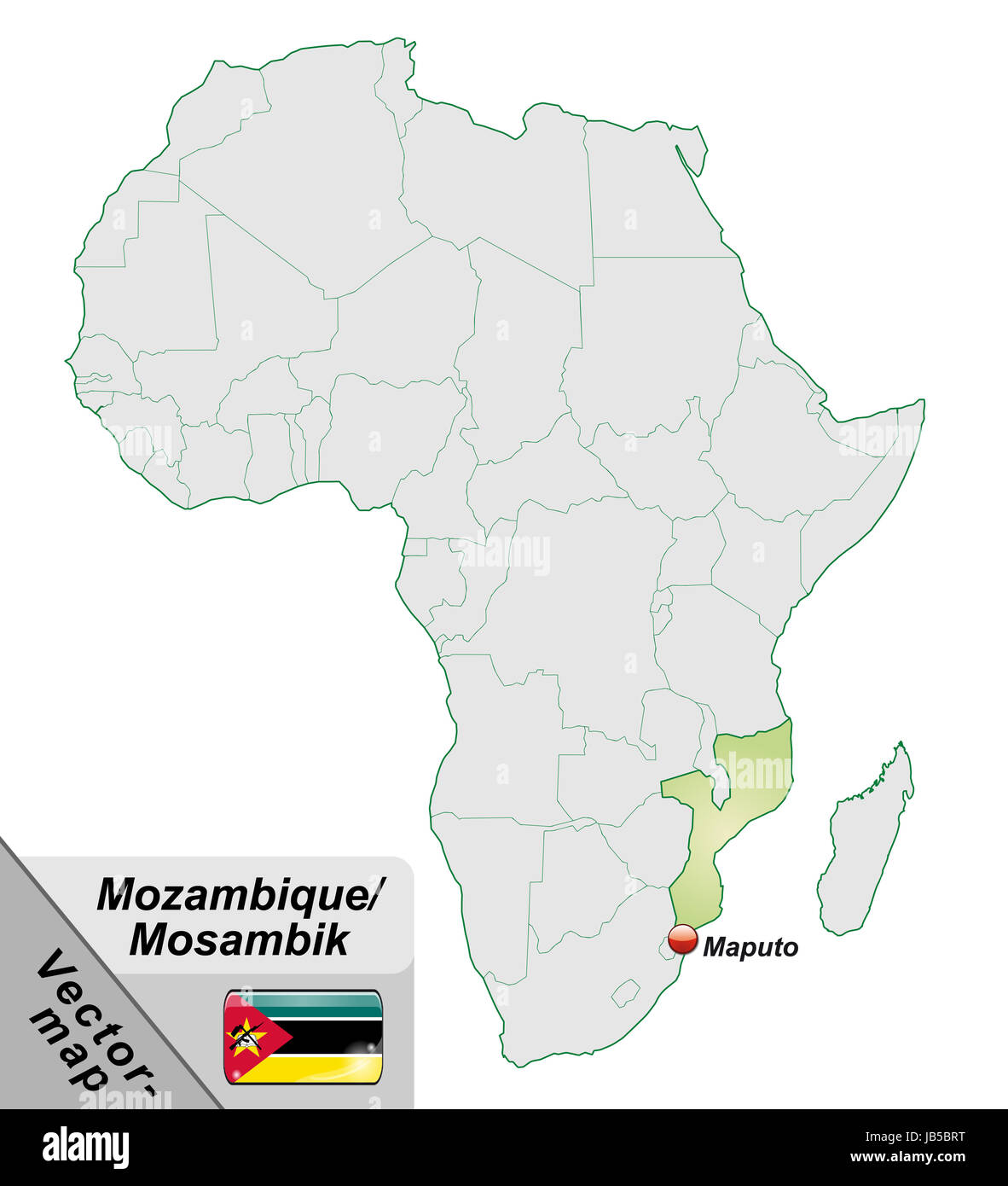 Mosambik karte hi-res stock photography and images - Alamy