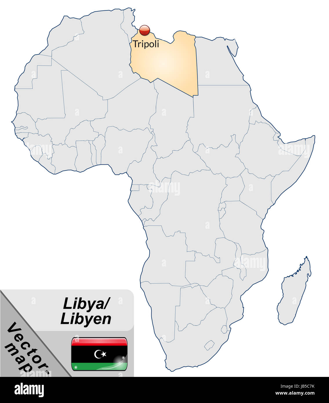 Libyen karte hi-res stock photography and images - Alamy