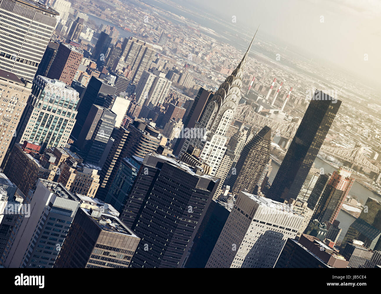 Aerial shot of Manhattan, New York City Stock Photo - Alamy
