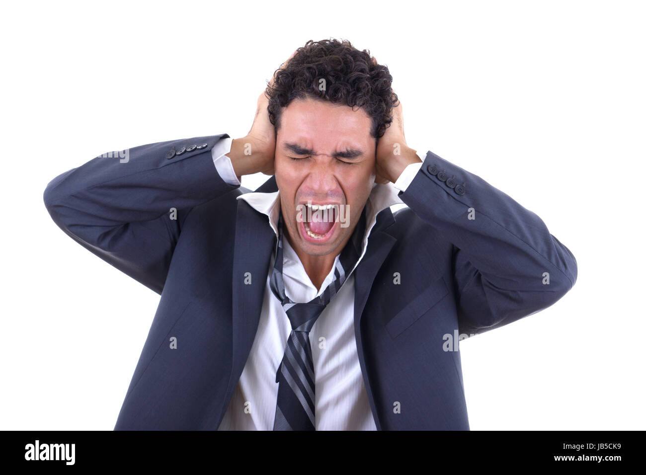 Business man screaming desperate in hi-res stock photography and images ...
