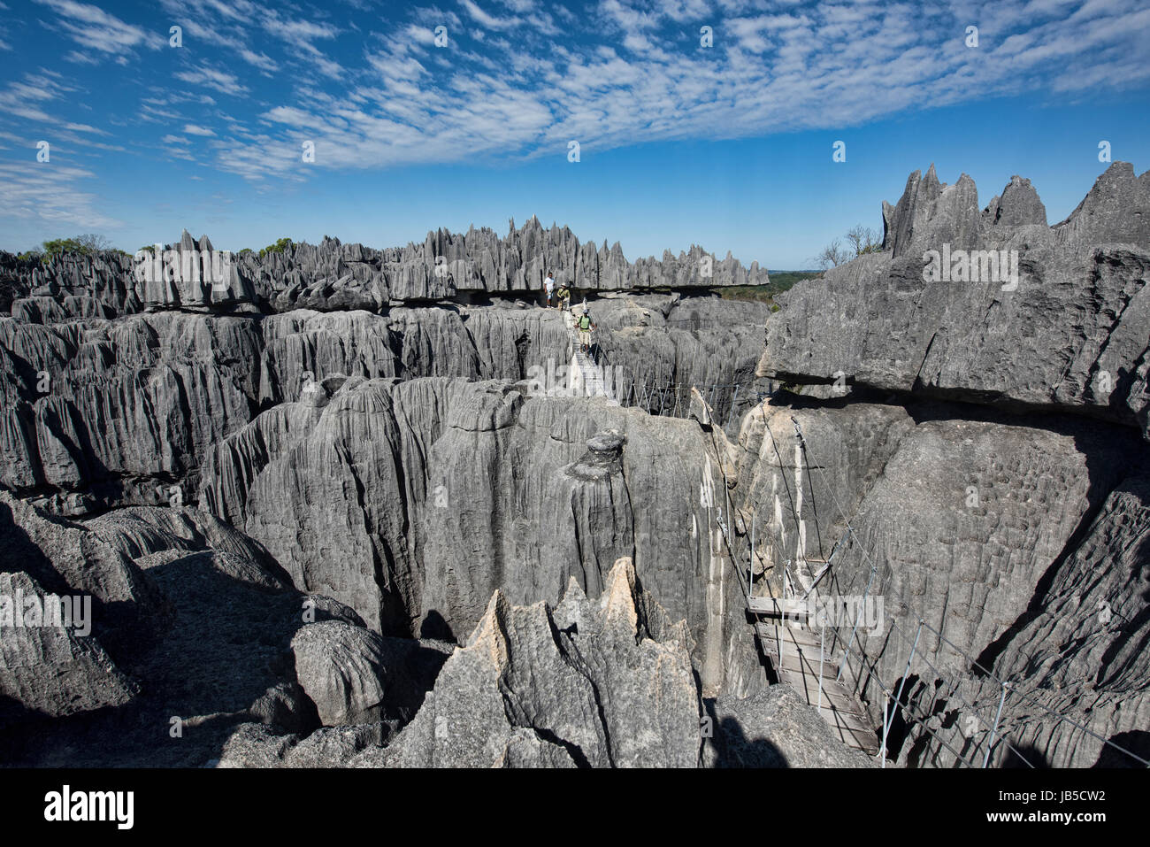 The view from above, Tsingy de Bemaraha National Park, Madagascar Stock ...