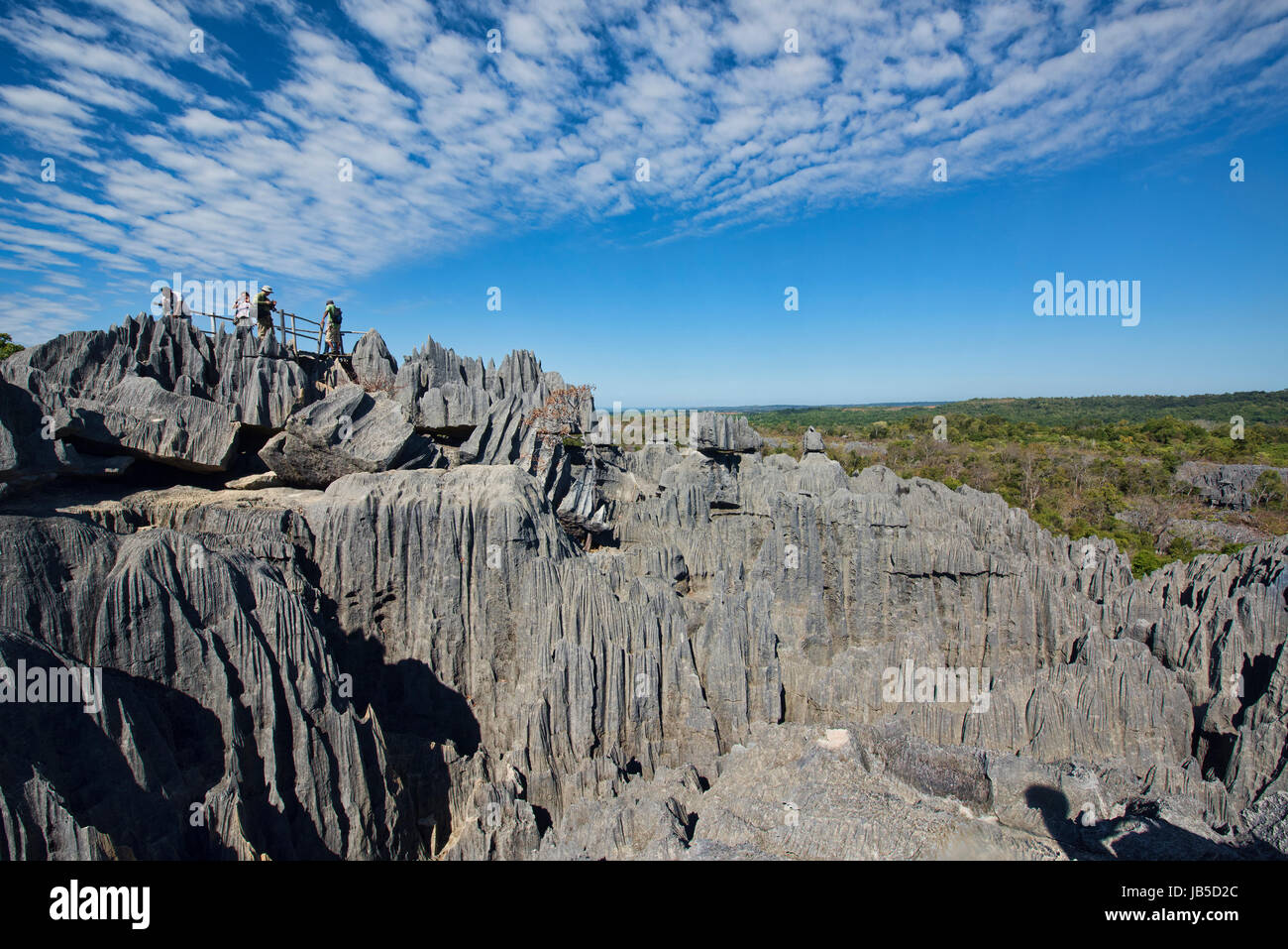 The view from above, Tsingy de Bemaraha National Park, Madagascar Stock ...