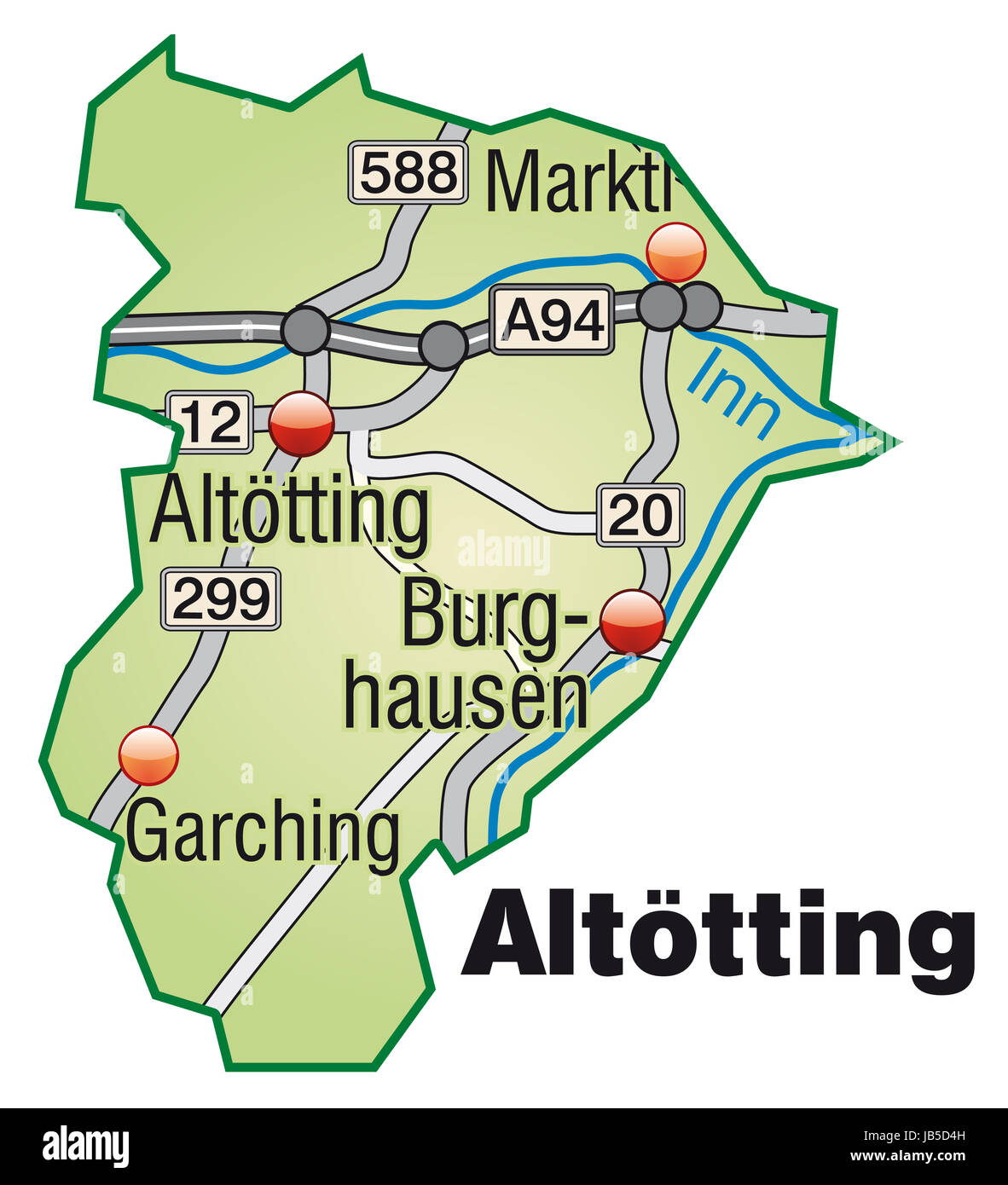Die Karte ist modern gestaltet und enthält alle wichtigen ...