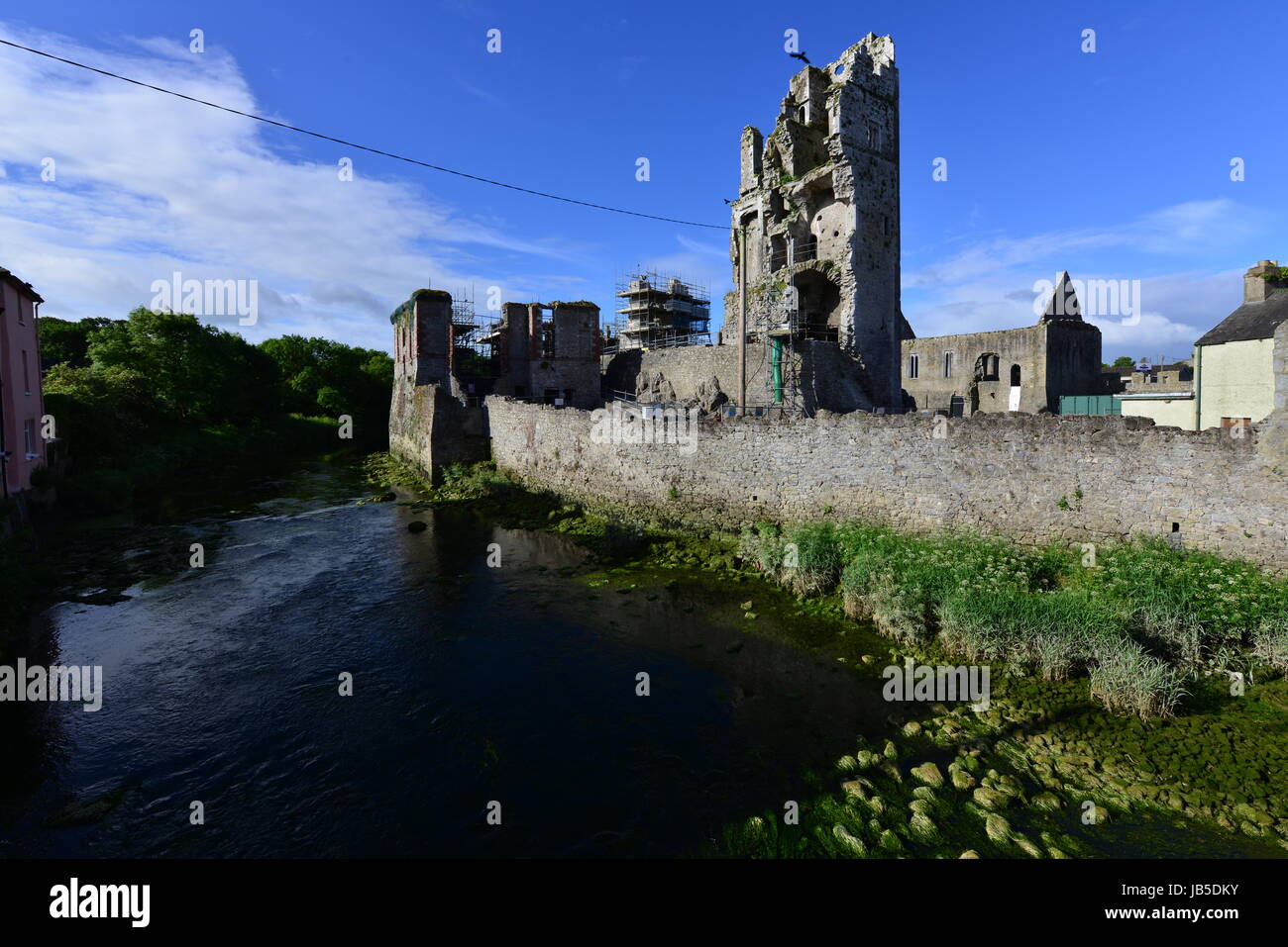 The ruins of a castle on the River Deel in Ireland Stock Photo - Alamy