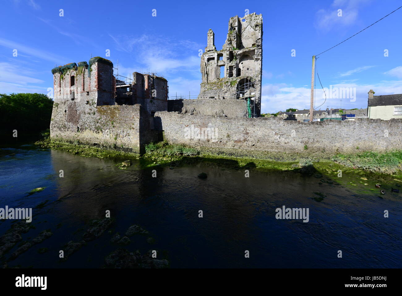The ruins of a castle on the River Deel in Ireland Stock Photo - Alamy