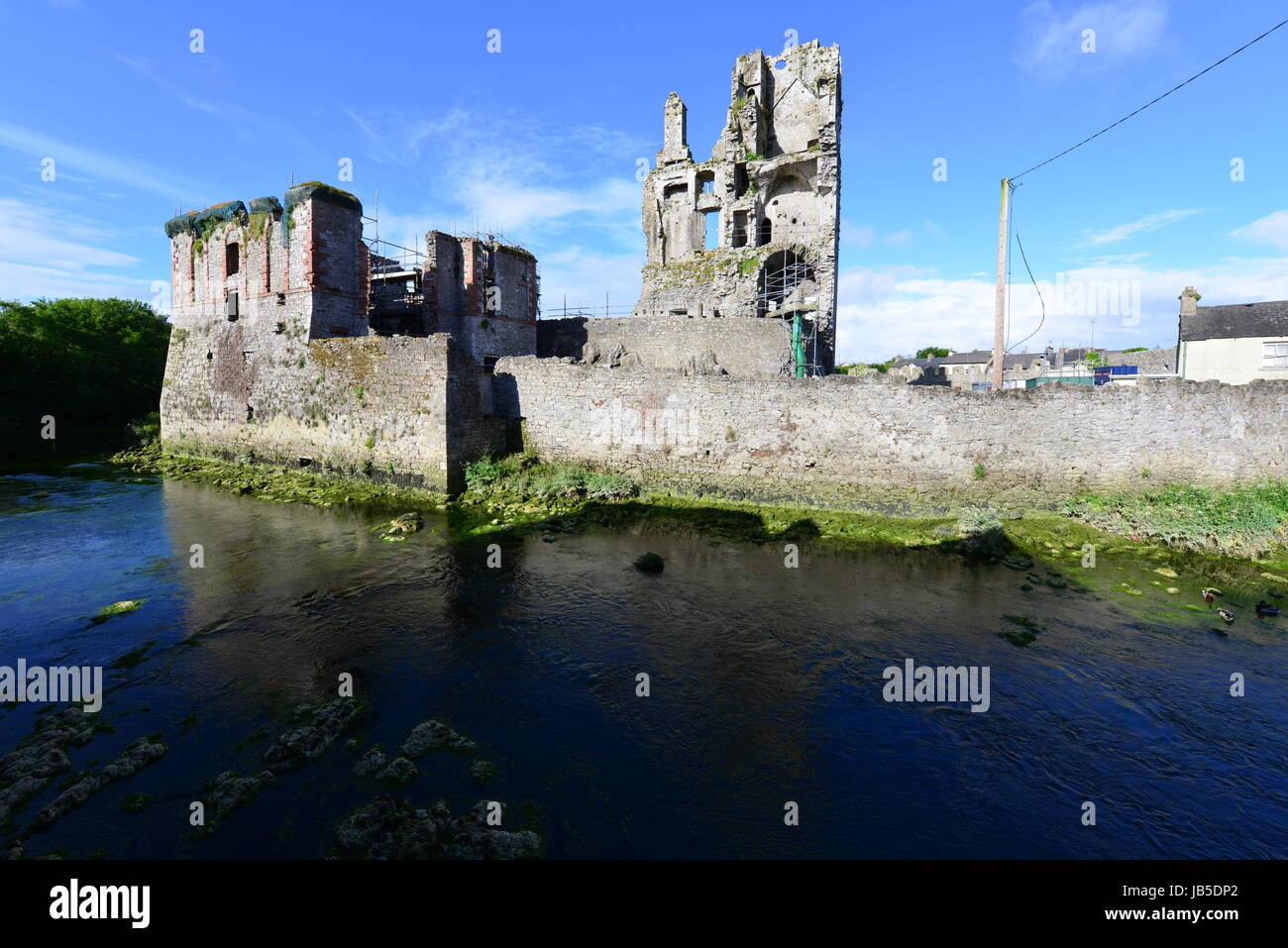 The ruins of a castle on the River Deel in Ireland Stock Photo - Alamy