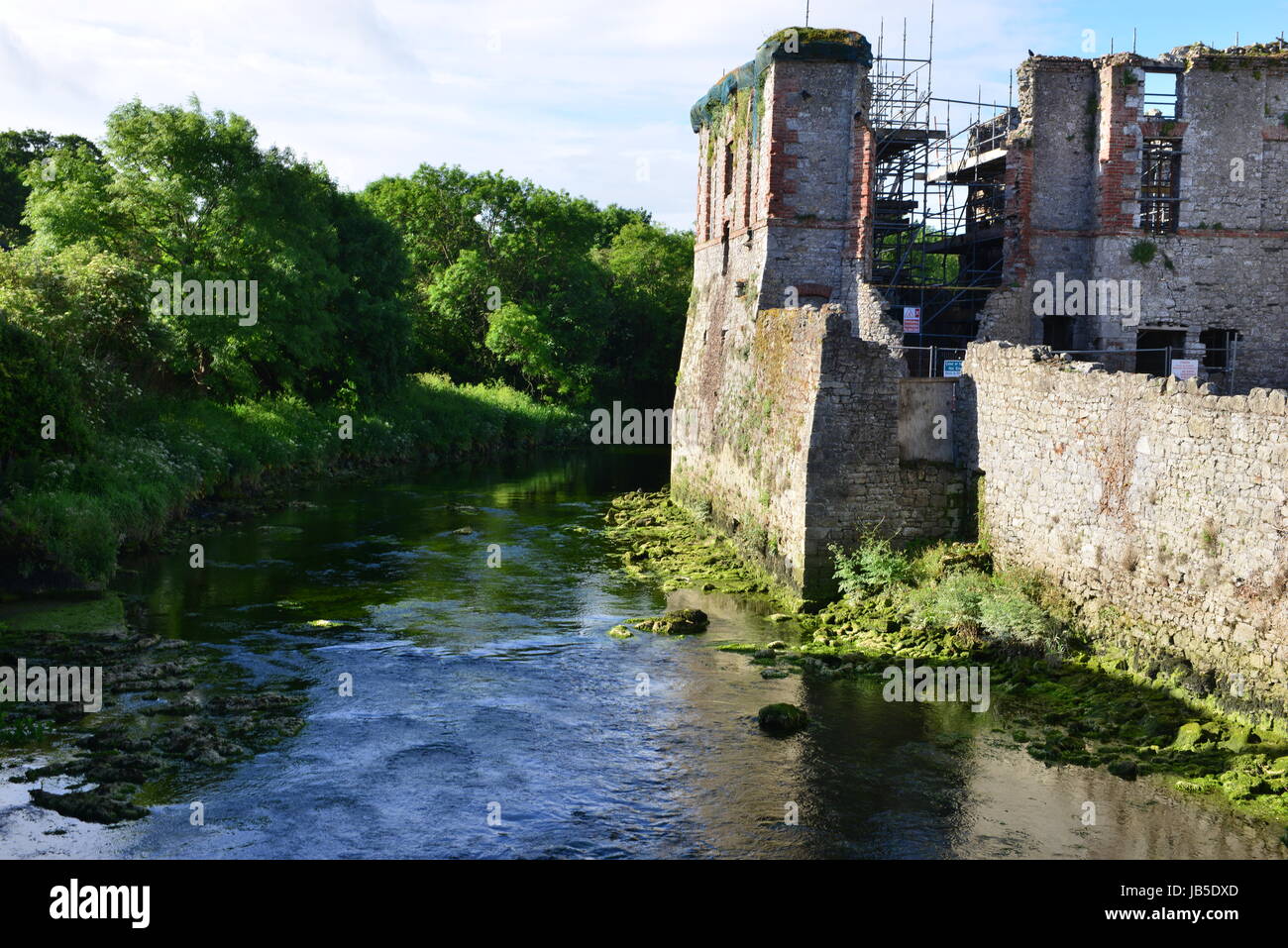 The ruins of a castle on the River Deel in Ireland Stock Photo - Alamy