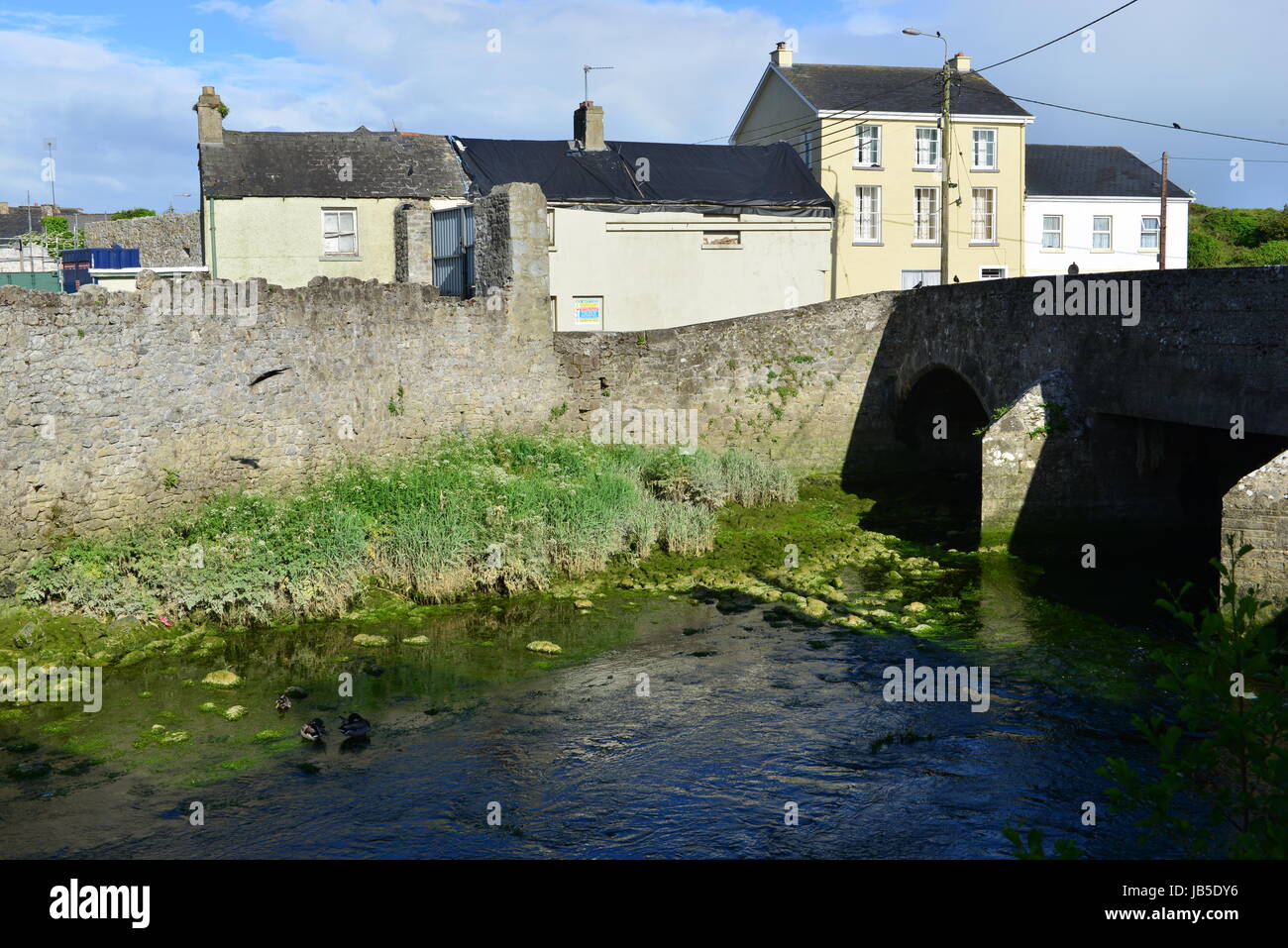 A stone bridge crossing the River Deel in Ireland Stock Photo - Alamy