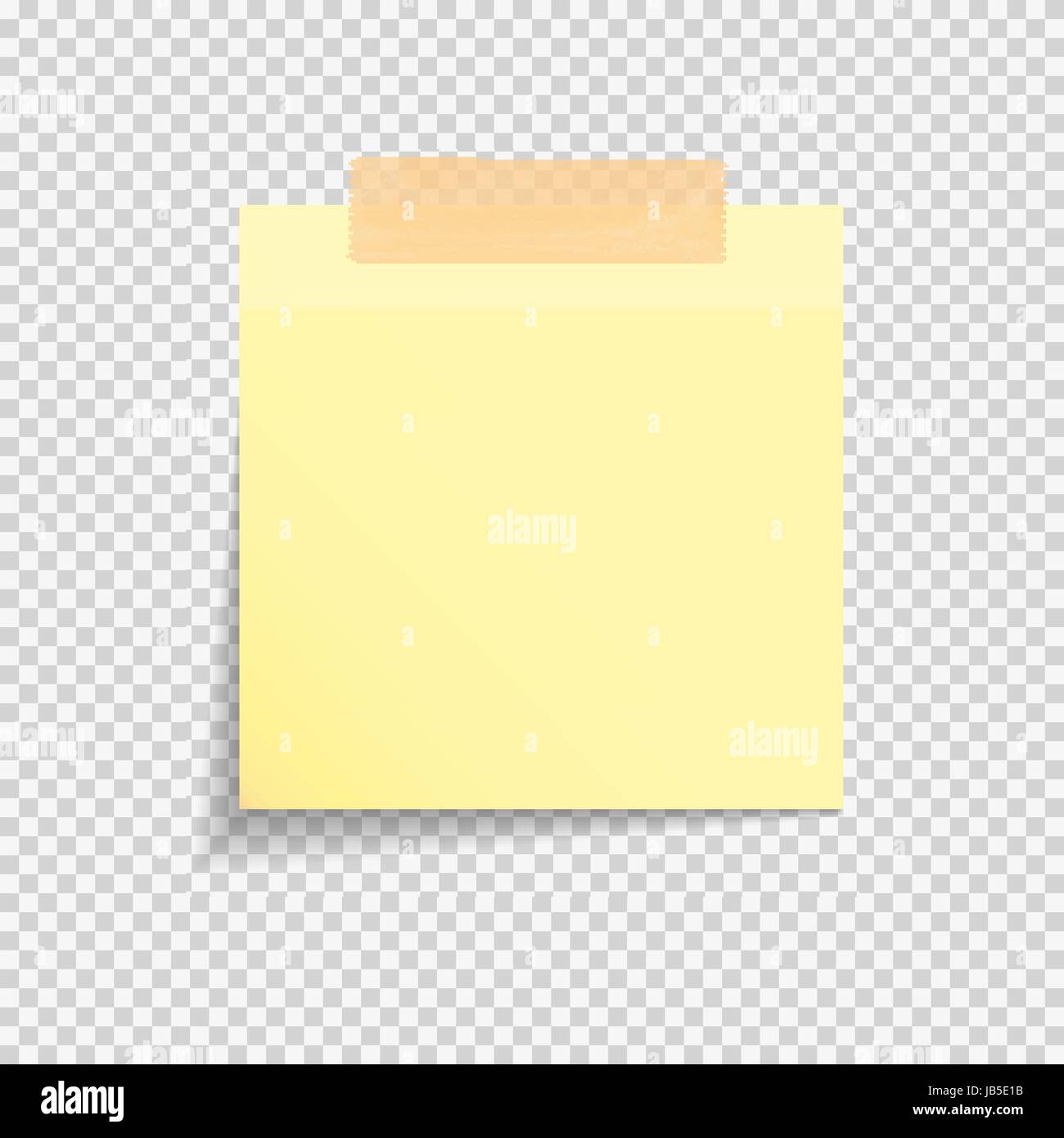 Sticky Paper Note on Transparent Background Vector Illustration EPS10 ...