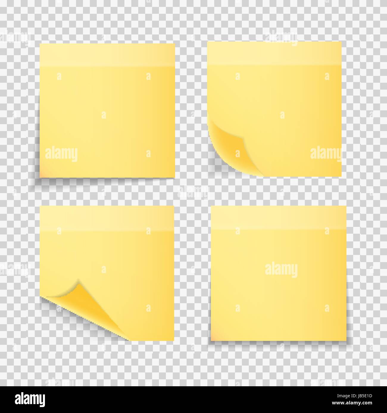 Sticky Paper Note on Transparent Background Vector Illustration EPS10 ...