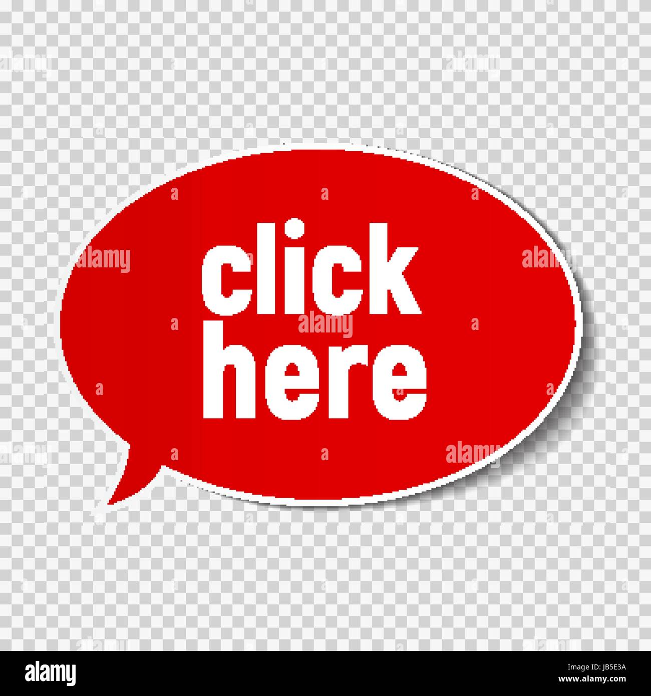 Sticky Office Paper Sheets Notes, Speech Bubble Click Here Sign with ...